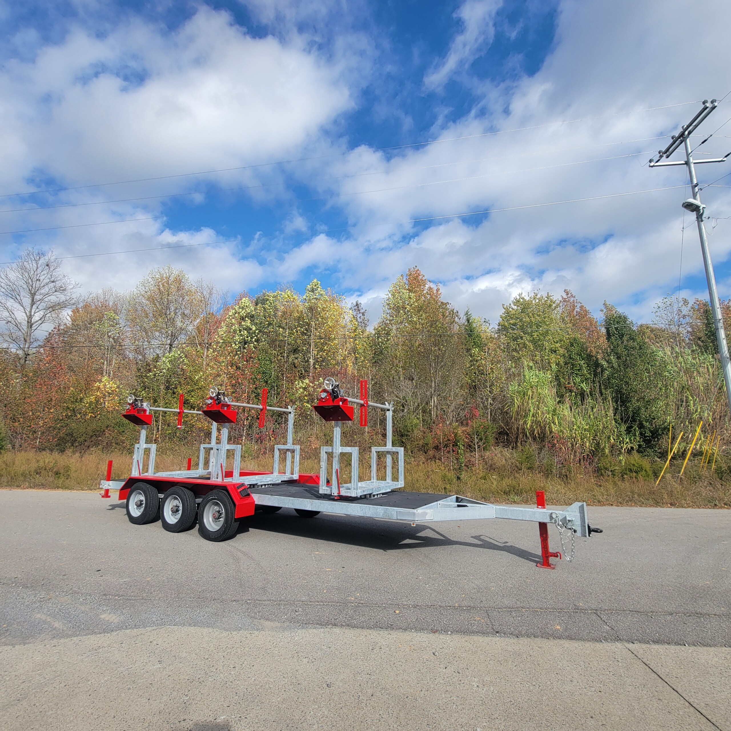 2025 3-Reel Cable Reel Trailer - ABM Truck Equipment